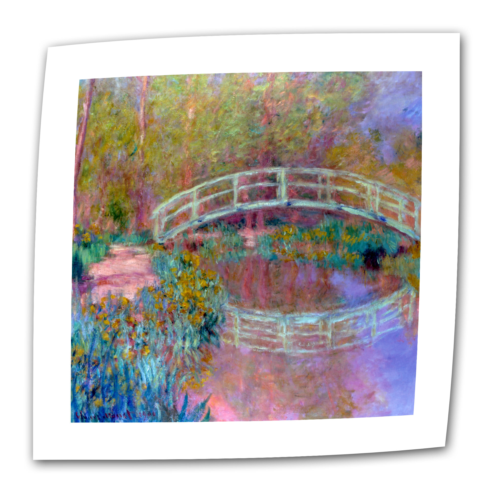 Vault W Artwork 'Japanese Bridge' by Claude Monet Print of Painting on ...