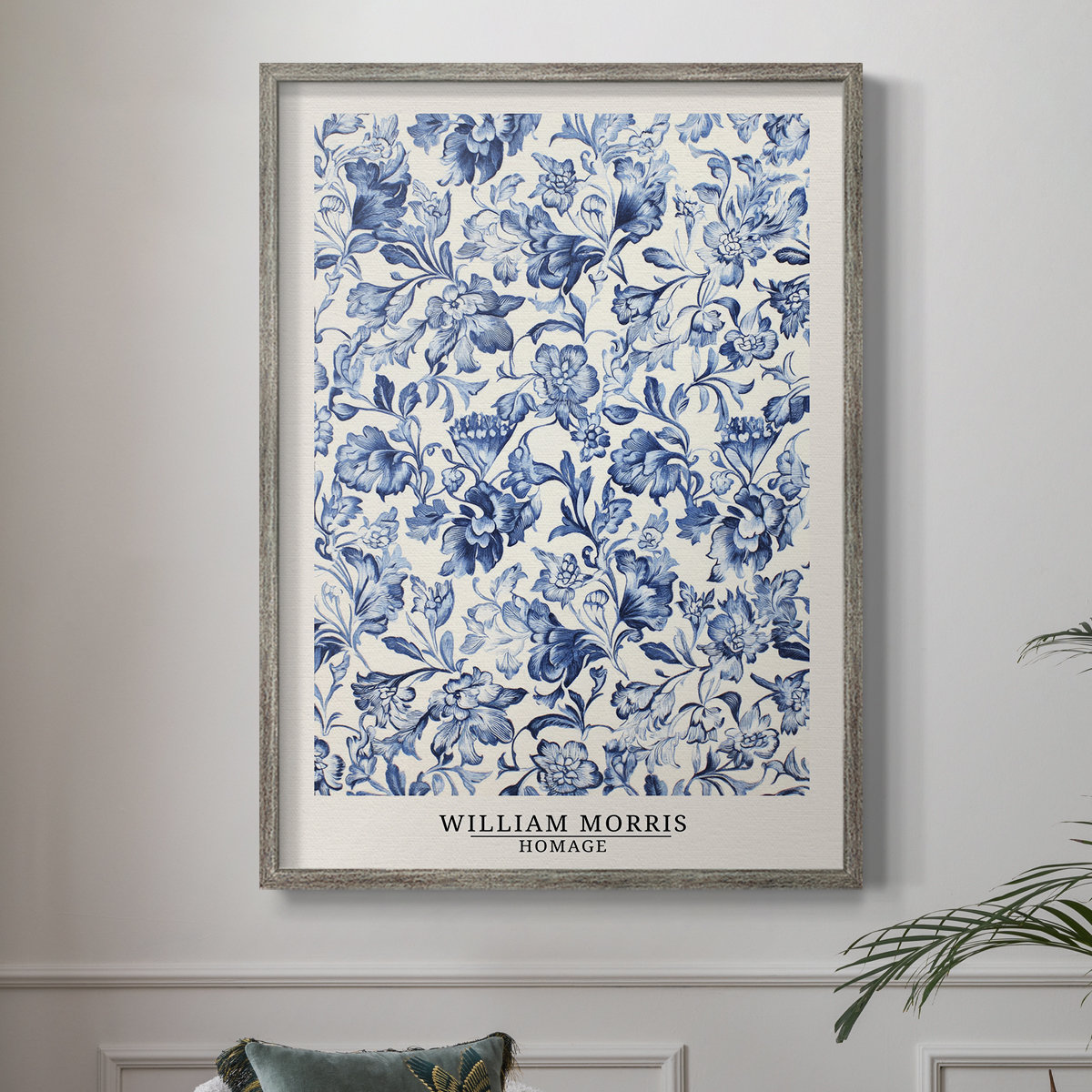 Alcott Hill® WM MORRIS Series DXIV Framed Print - Solid Wood | Wayfair