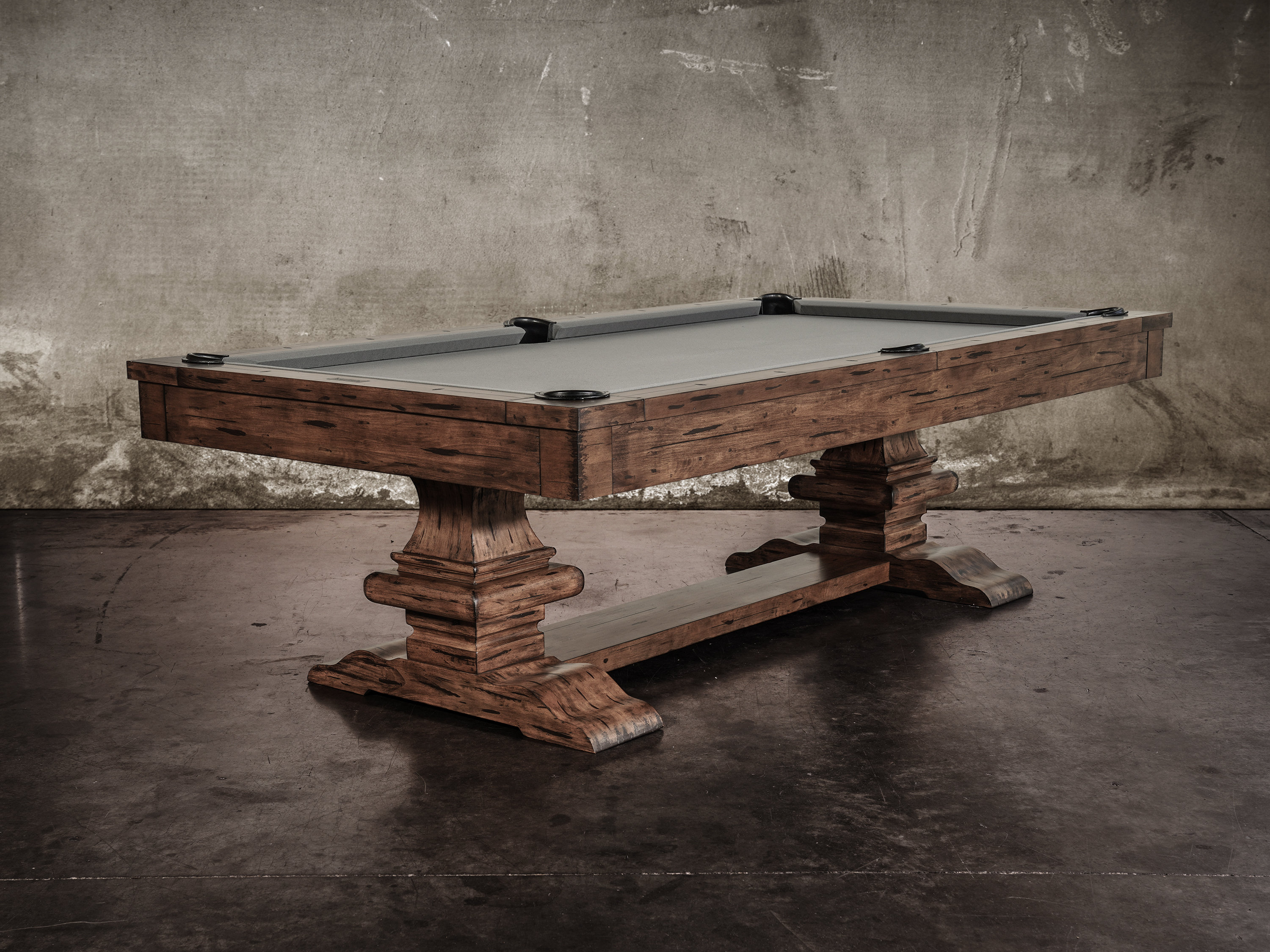 Plank & Hide Beaumont Pool Table With Dining Top Included | White Glove ...