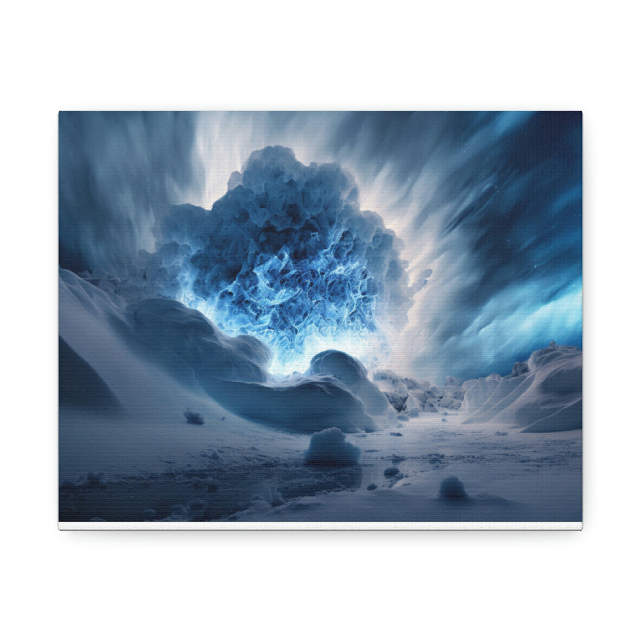 Hokku Designs Arctic Galaxy by Kelly Johnson - Wrapped Canvas ...