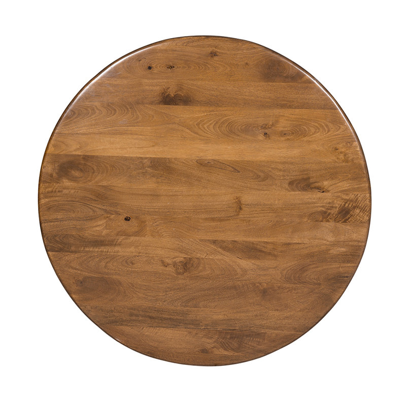 Millwood Pines Braydon Wooden Pedestal Dining Table with Carved Base ...