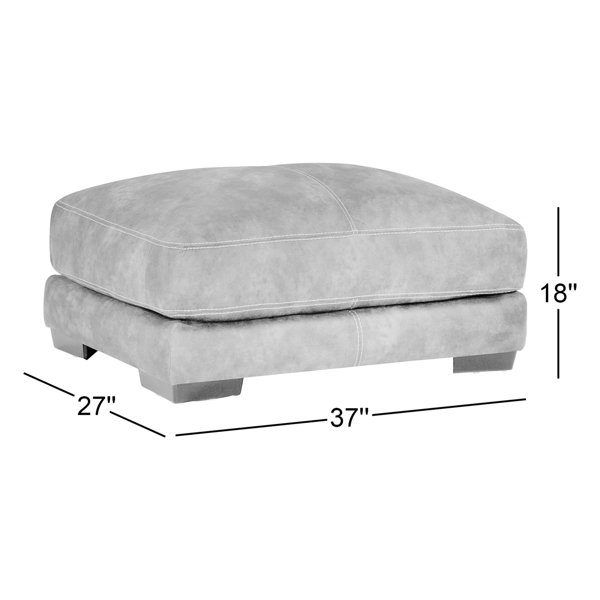Wade Logan® Casea Upholstered Ottoman & Reviews | Wayfair