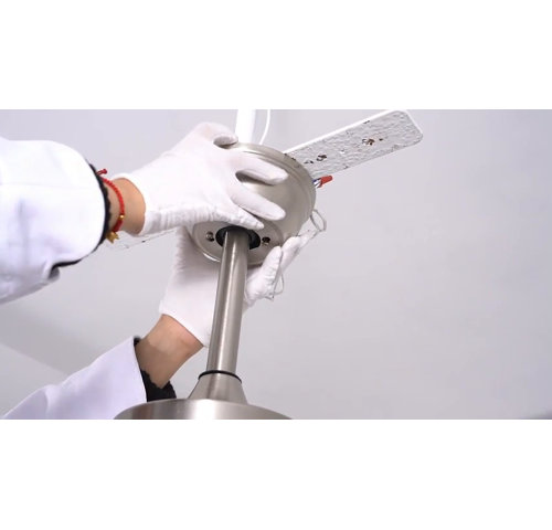 Orren Ellis Tavin 5 - Blade LED Stainless Steel Ceiling Fan with Remote ...