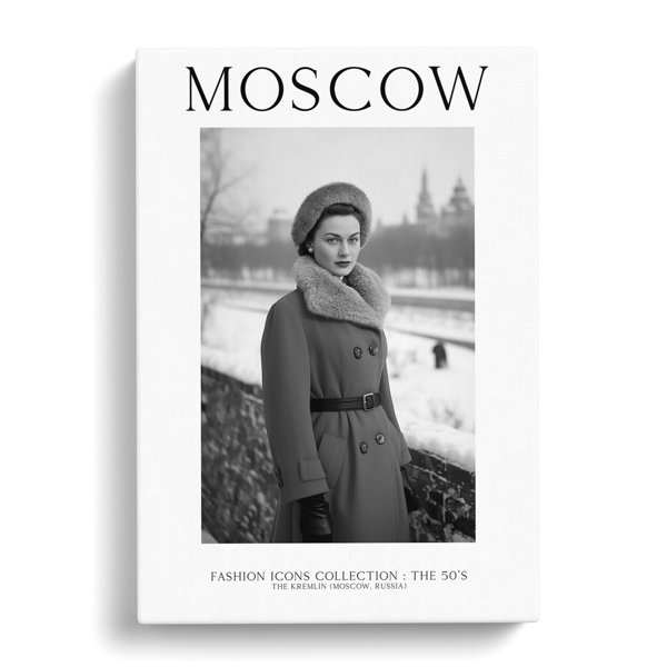 Fairmont Park Fashion Icons Woman Moscow Russia - Wrapped Canvas ...