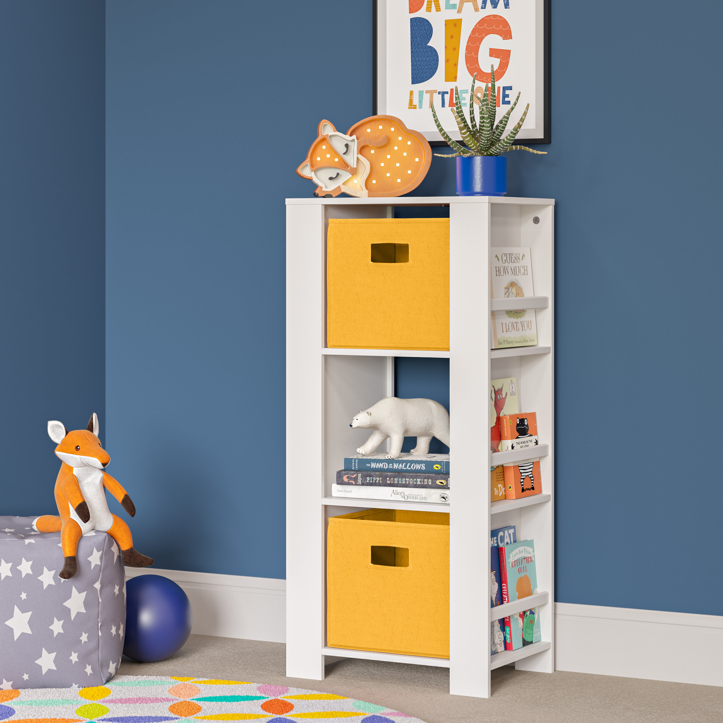 RiverRidge Home RiverRidge Kids Bookshelf and Toy Organizer Tower with ...