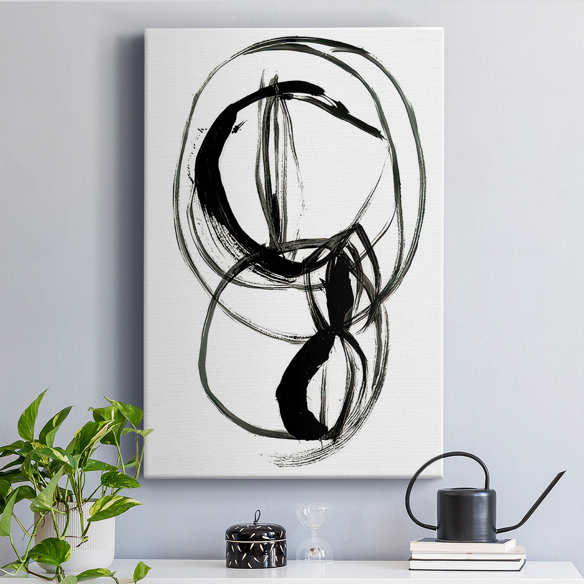 Wrought Studio™ Ink Pods I Framed On Canvas Print | Wayfair