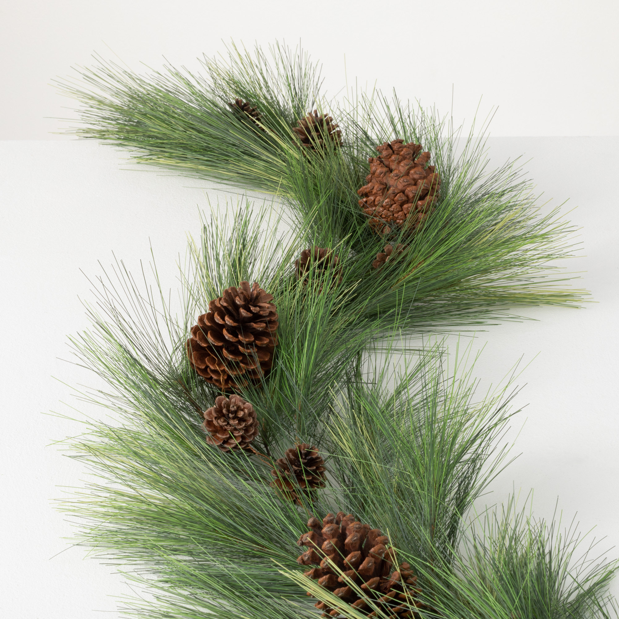 The Holiday Aisle® 6' Woodland Long Pine Garland & Reviews | Joss & Main