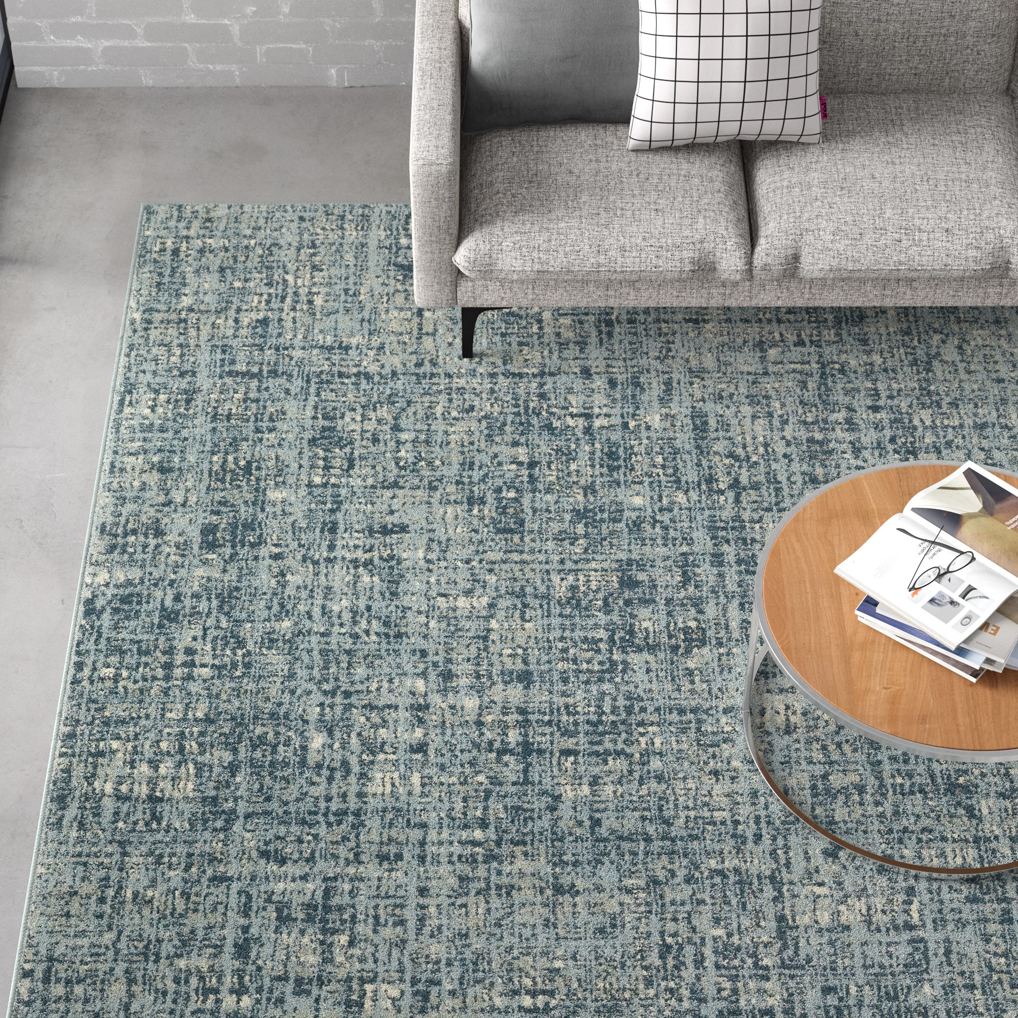 Trent Austin Design Matsumura Striped Blue/Grey Area Rug & Reviews ...