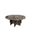 BETACH Genuine Marble Round Coffee Table - St Laurent Marble | Wayfair