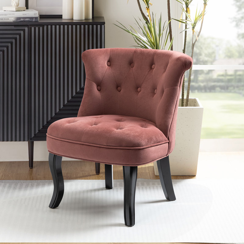 Etta Avenue™ Grenier Traditional Velvet Upholstered Wingback Side Chair ...
