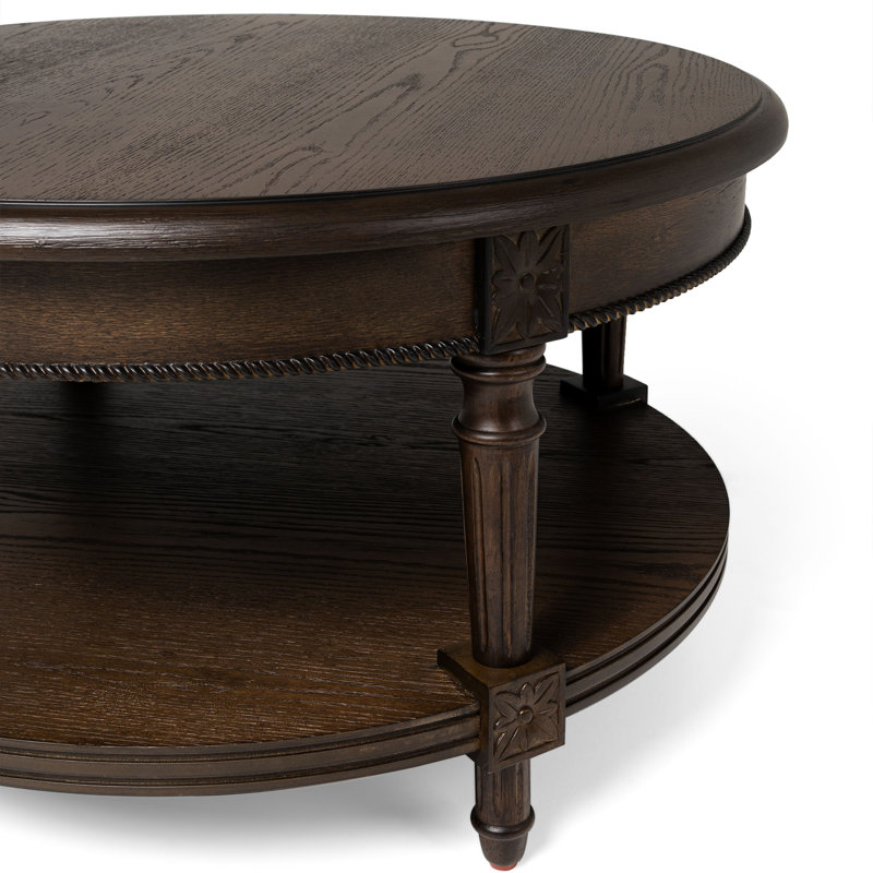 Maven Lane Pullman Round Wooden Coffee Table & Reviews | Wayfair