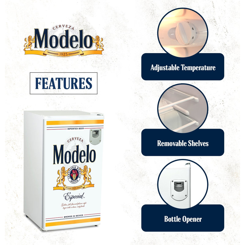 Koolatron Modelo Compact Fridge with Bottle Opener, 3.2 cu ft (90L ...