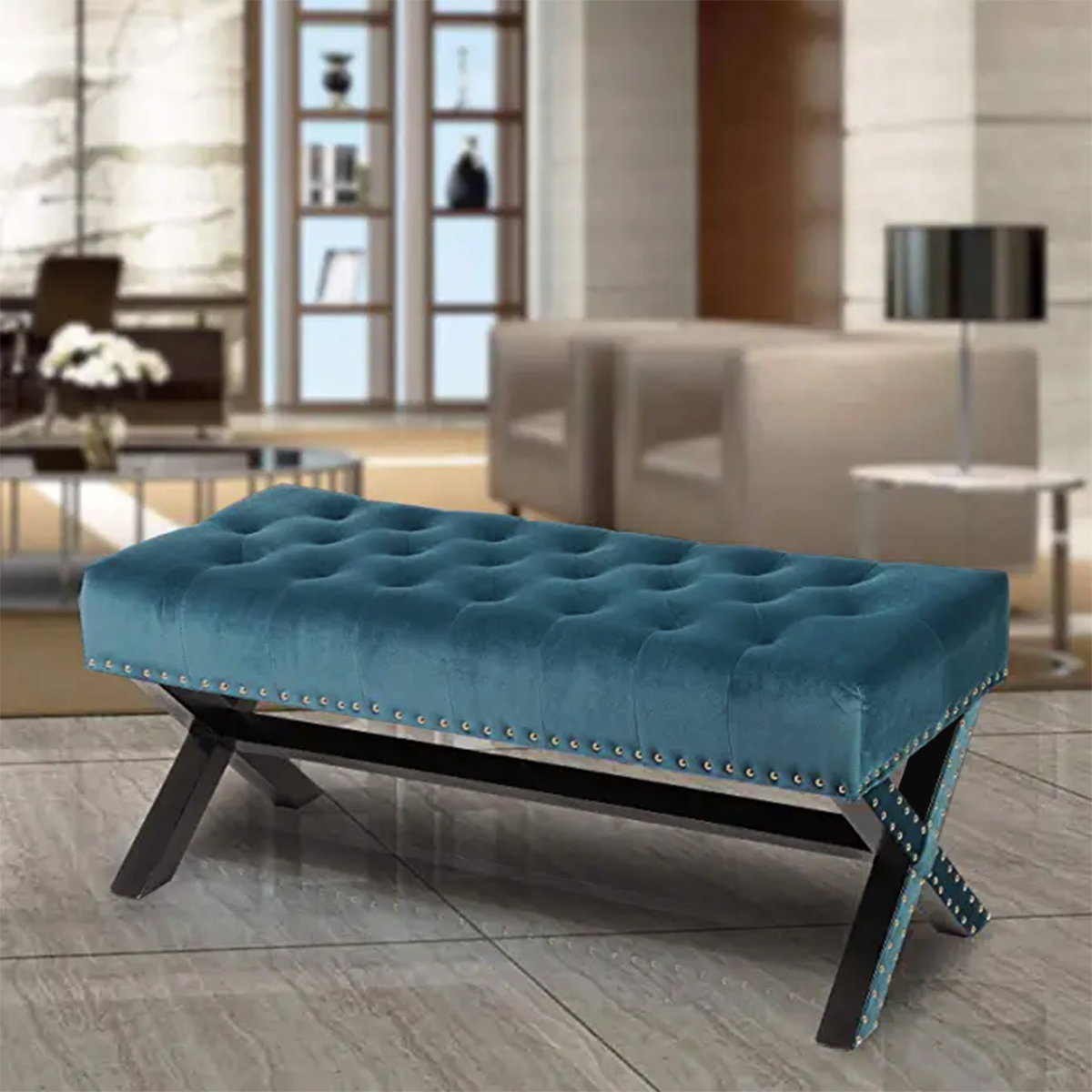 House of Hampton Arkansas Upholstered Bench & Reviews | Wayfair