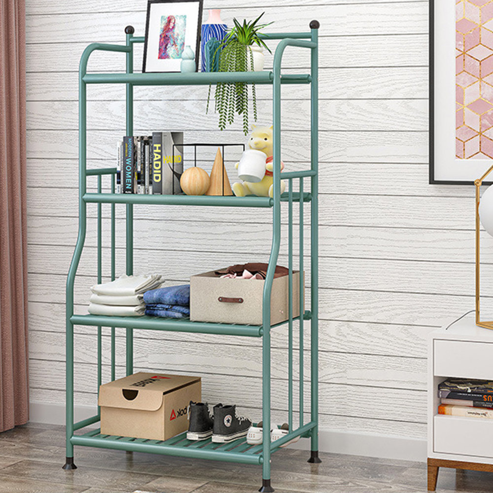 Prep & Savour Alatorre 4 Tier Metal Shelving-Green - Wayfair Canada