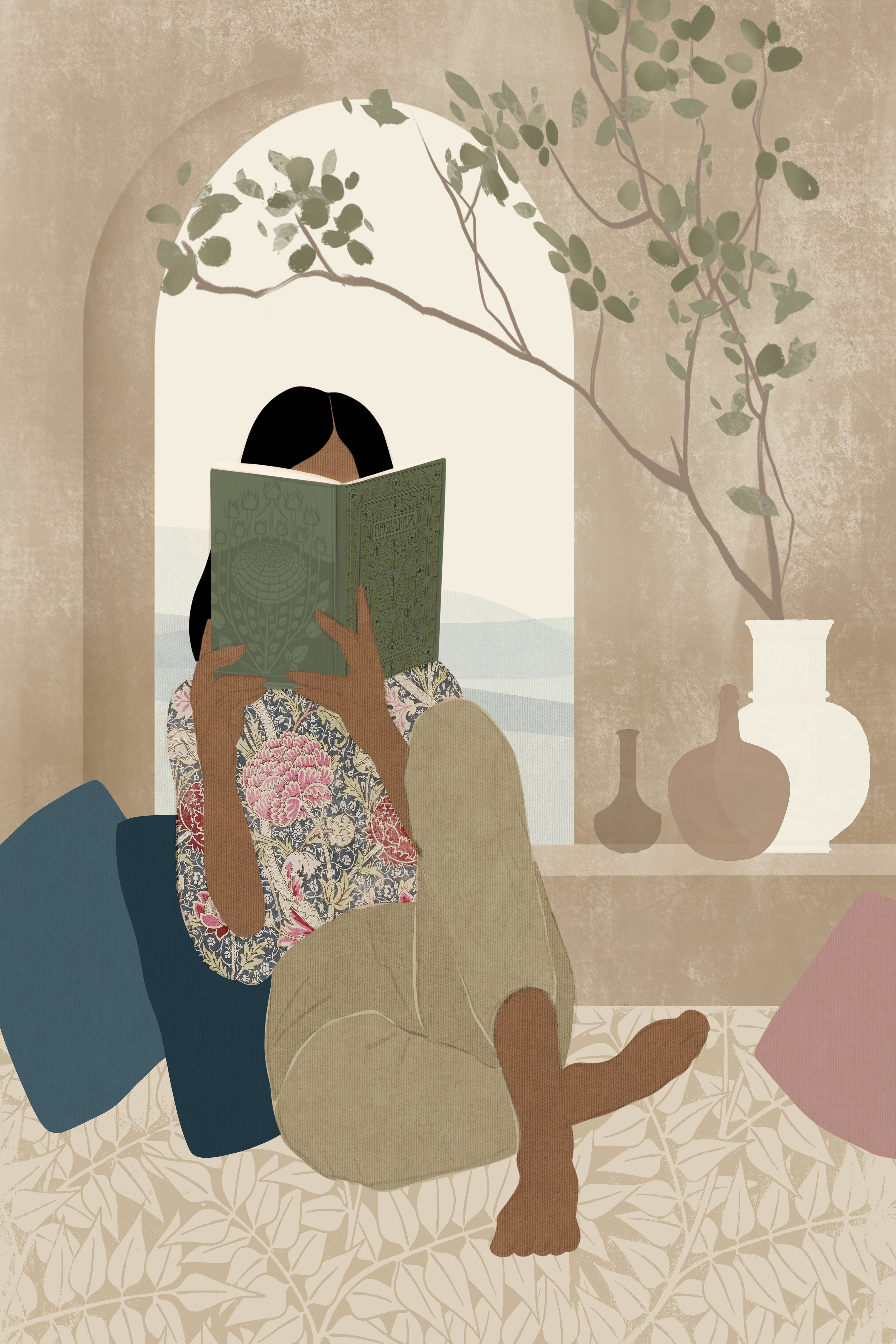 Winston Porter Reading Nook I On Canvas by Victoria Barnes Print | Wayfair