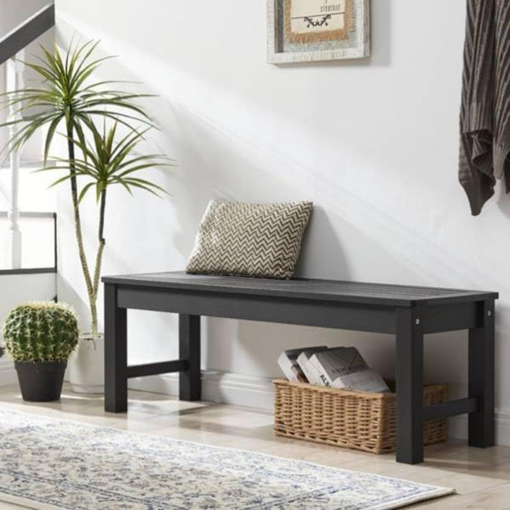 Winston Porter Holliann Outdoor Bench Two-Person Outdoor Poly Lumber ...