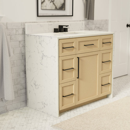 Yellow Bathroom Vanities You'll Love | Wayfair