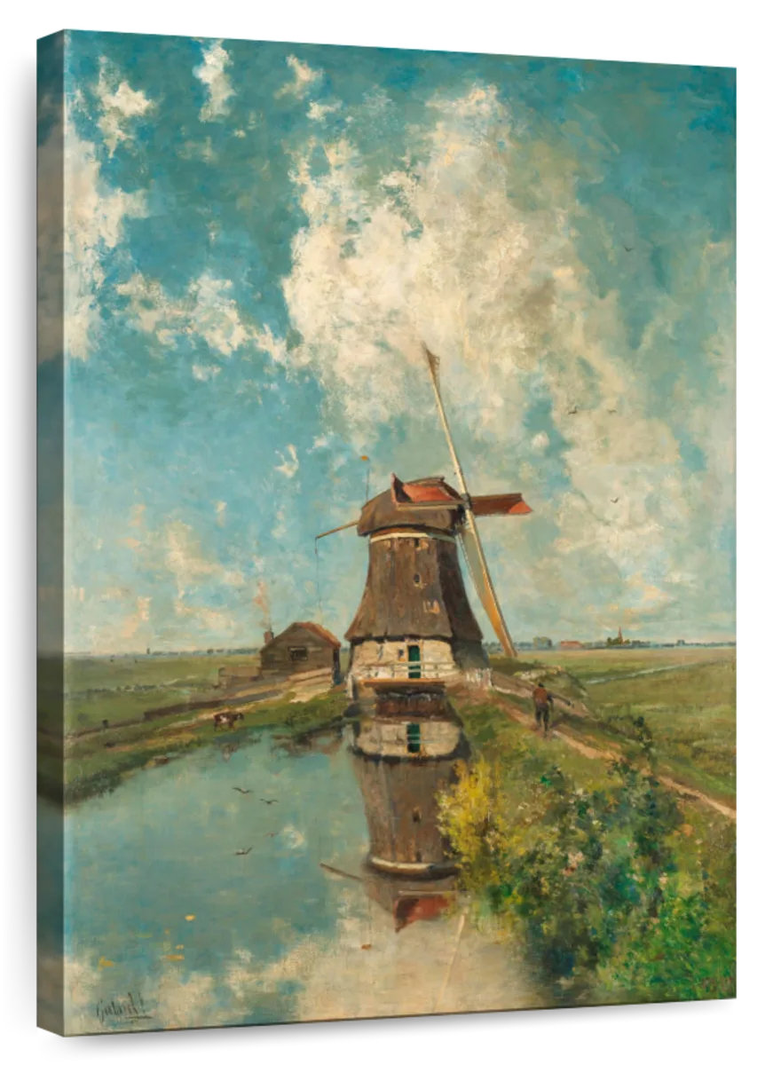 Elephant Stock A Windmill On A Polder Waterway | Wayfair