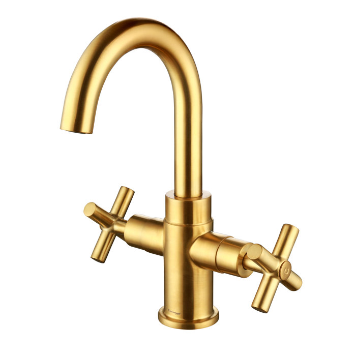 Derengge Single-Hole 2-handle Bathroom Faucet with Drain Assembly ...