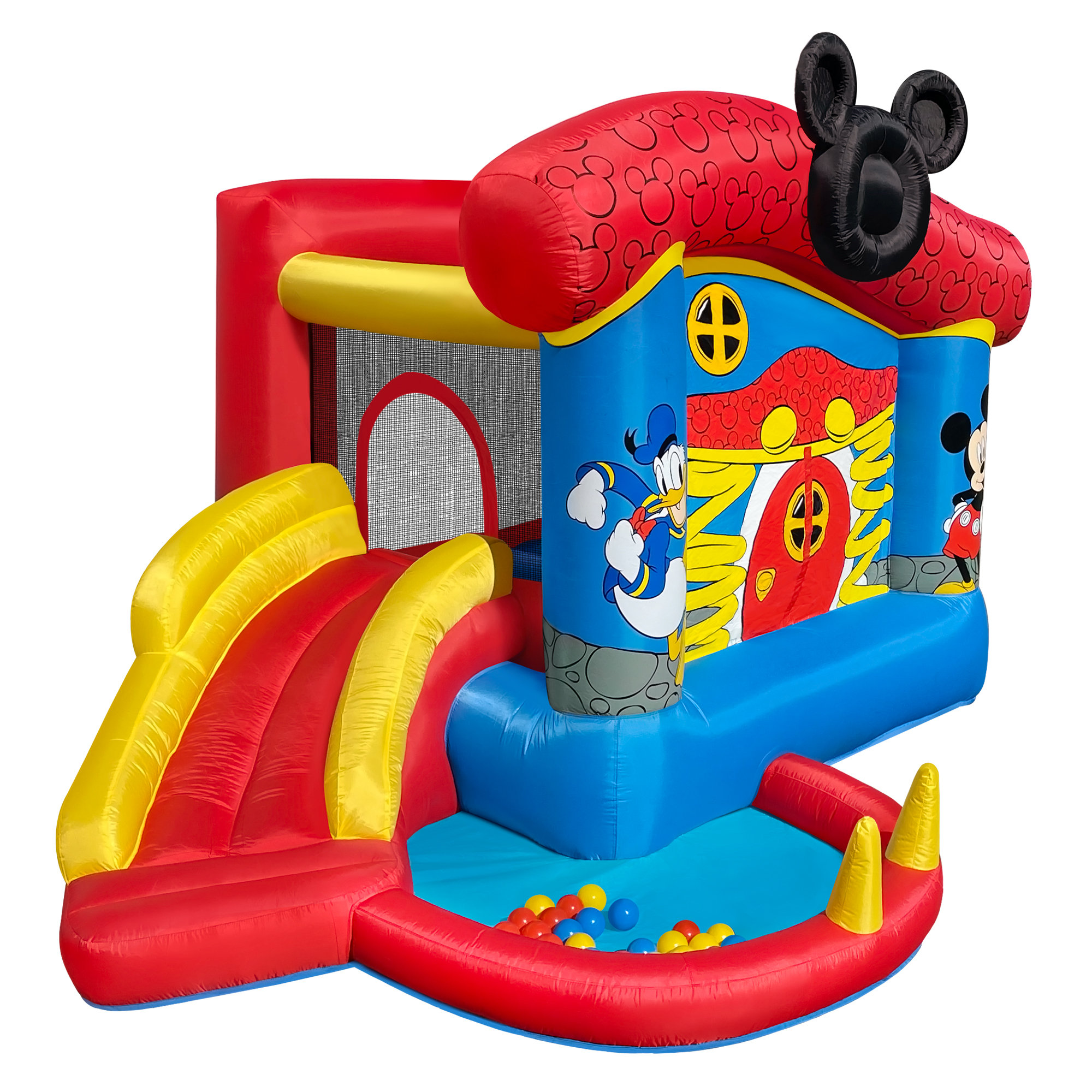 Magic Jump Disney Mickey Mouse Funhouse Outdoor Bounce House with Slide ...