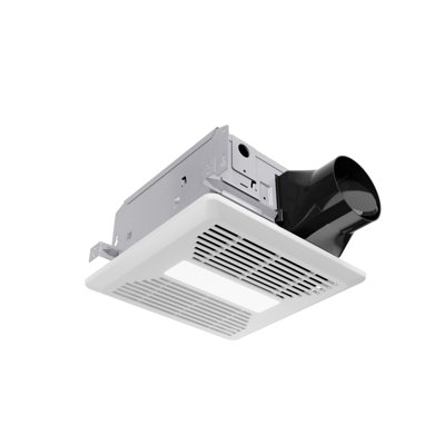 ANZZI 100 CFM 1.5 Sones Super Quiet Square Grill Ceiling Mount Sturdy ...