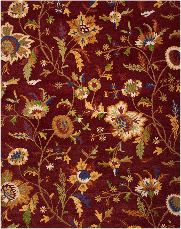 Darby Home Co Annetta Wool Floral Rug | Wayfair