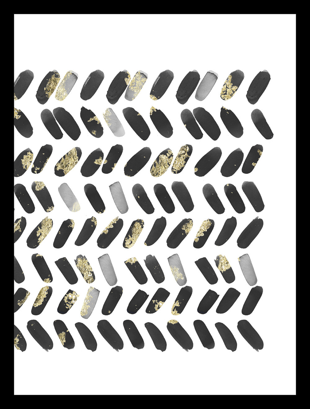 Studio NYC Design Ridge Chain Wide Black/Gold 3 - Picture Frame ...