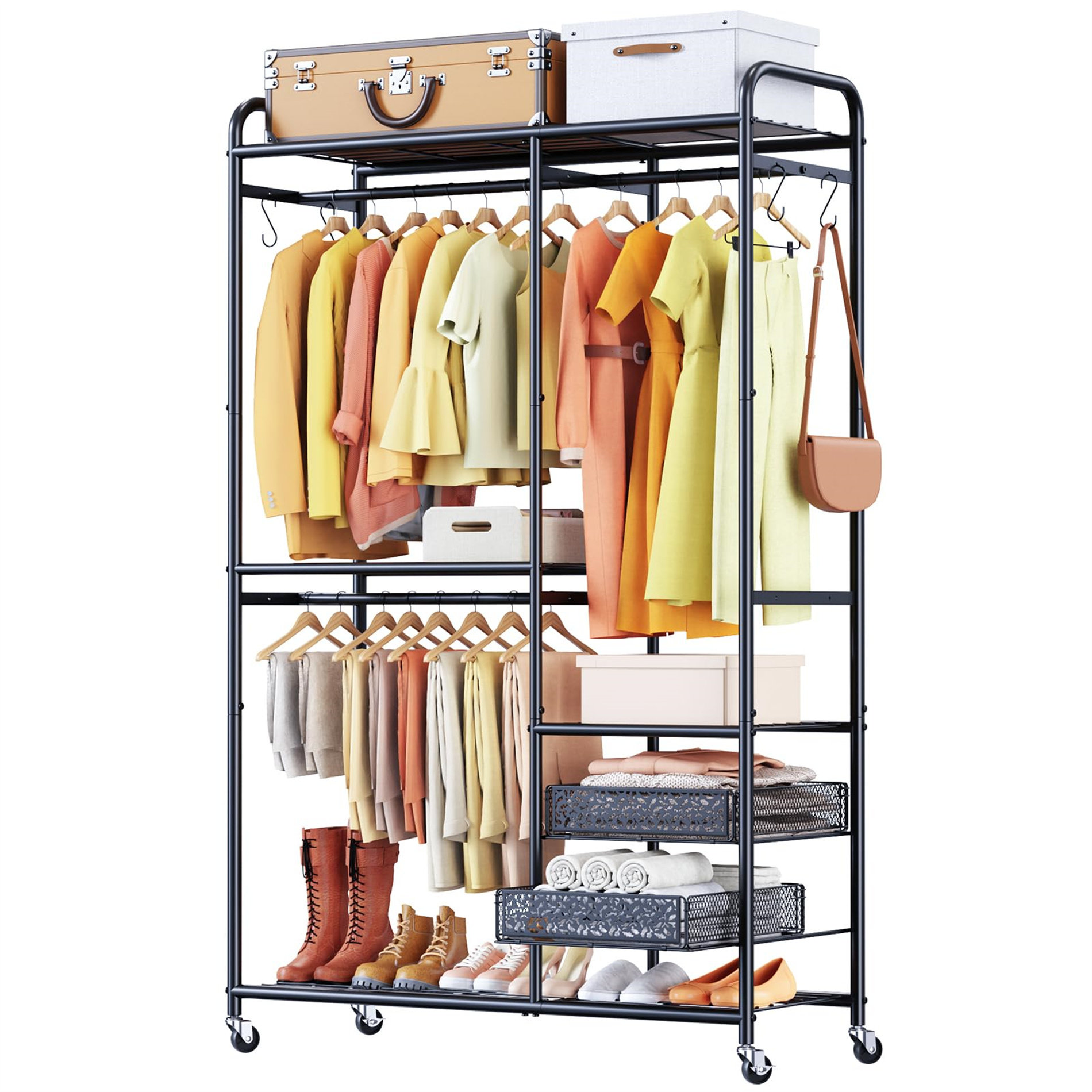 Blooming Freestanding Clothing Racks | Wayfair