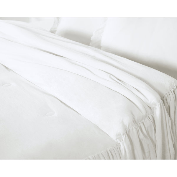 Chezmoi Collection Sinclair French Country Chic Ruffle Skirt Bedspread ...