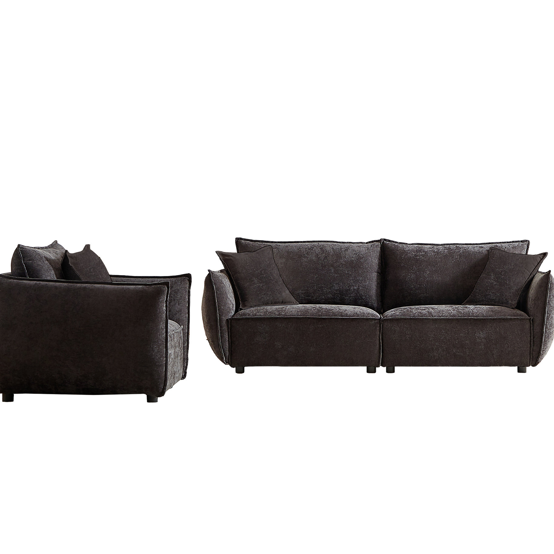 Latitude Run® 3 + 1 For Living Room, Linen Fabric And Wooden Frame ...