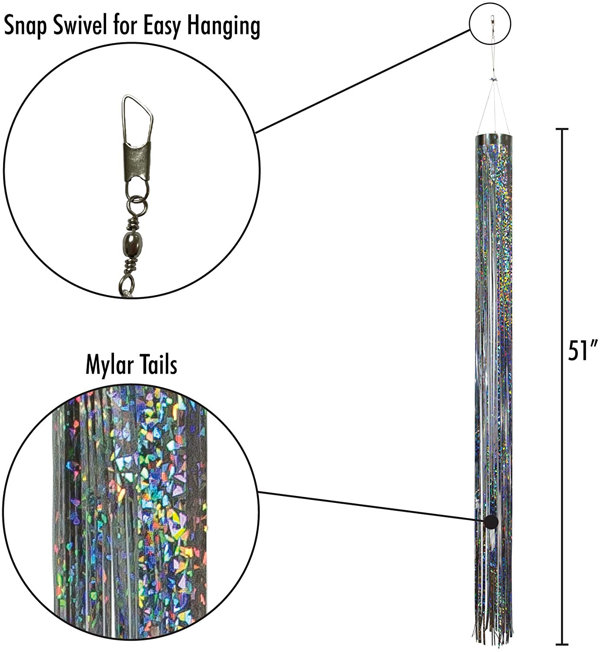 Arlmont & Co. Silver Holographic Windsock & Reviews | Wayfair
