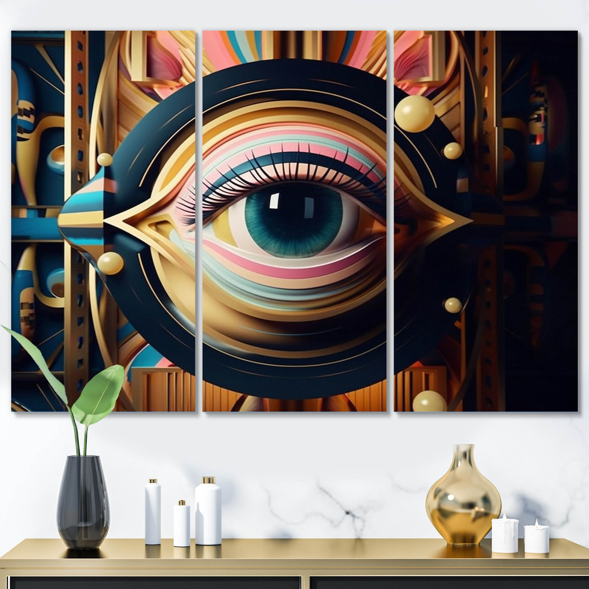 Design Art Visions Of Eye Of Consciousness Futuristic VI - Modern Wall ...