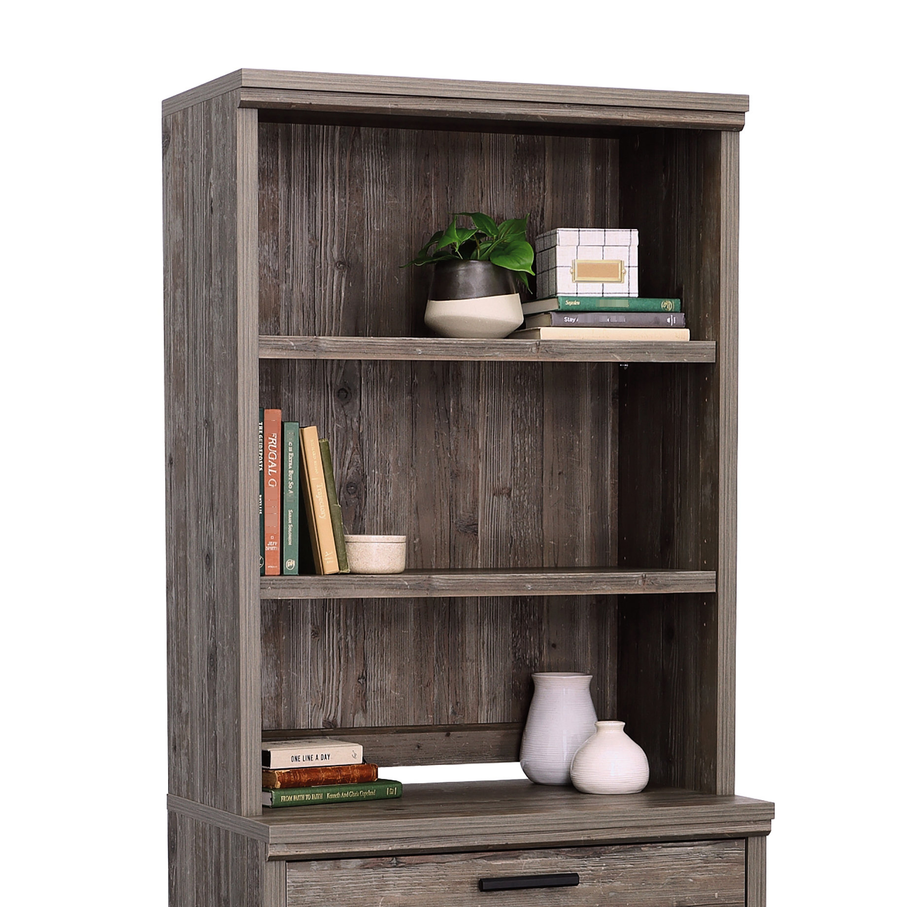 IntrospectiveIncline Brown Engineered Wood With Two Horizontal ...