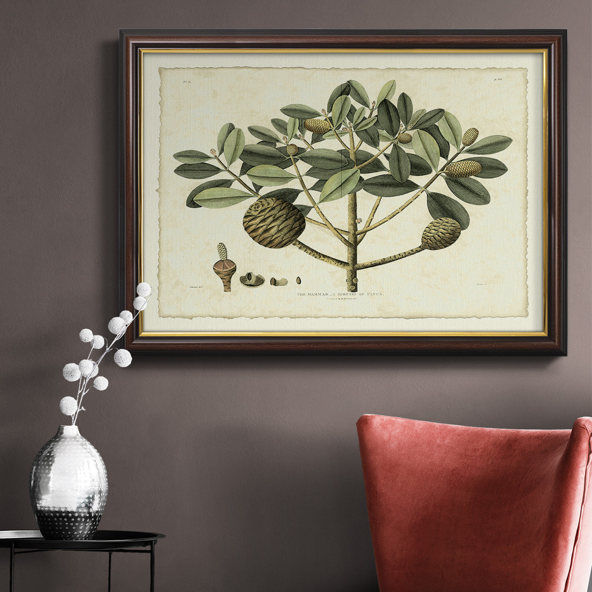 August Grove Delicate Botanical IV Premium Framed Canvas- Ready To Hang ...