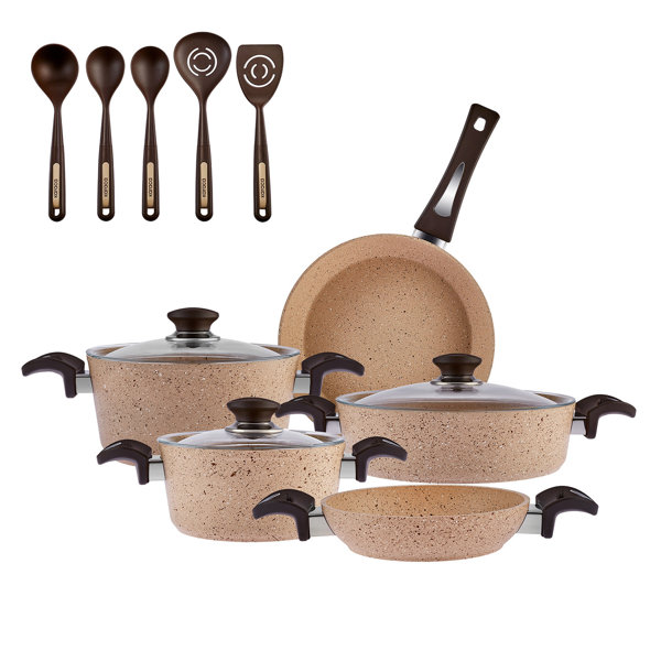 Karaca Hazel 10 - Piece Stainless Steel Cookware Set | Wayfair.co.uk
