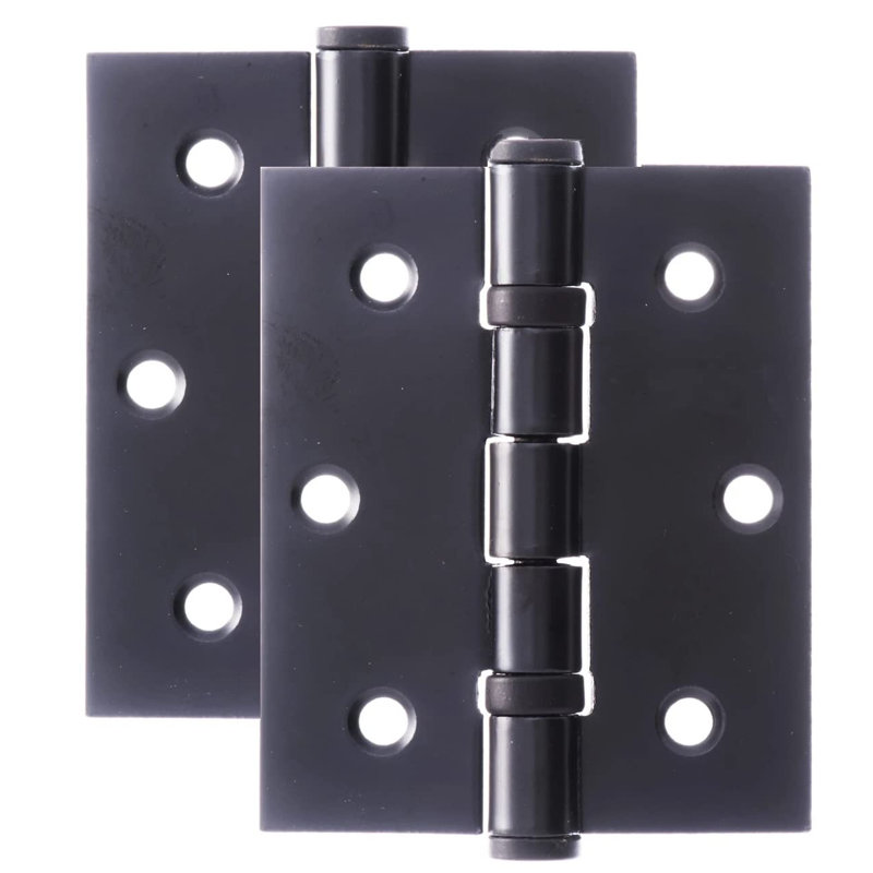 Symple Stuff 5 Pairs Ball Bearing Hinges in Matt Black Finish, Timber ...