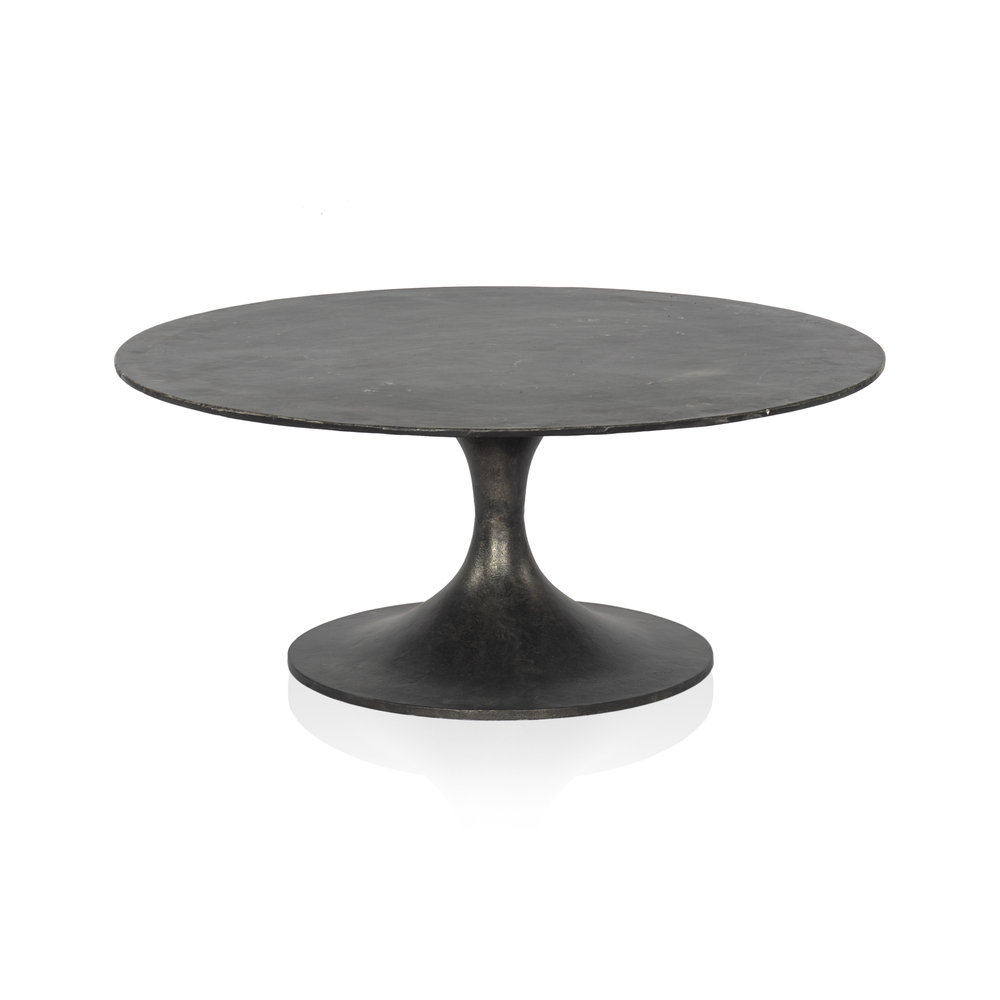 Four Hands Simone Round Coffee Table & Reviews | Perigold