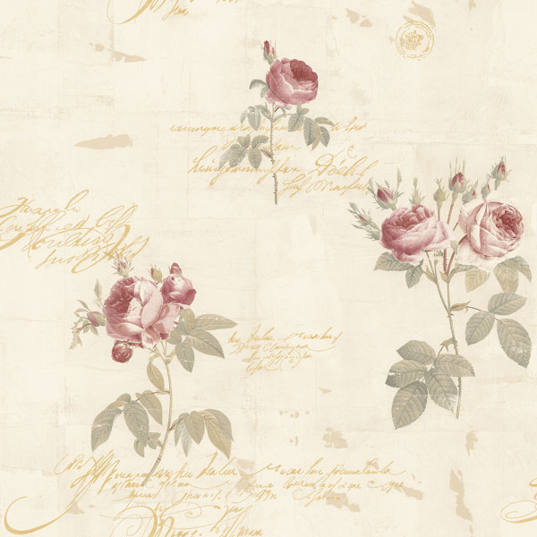 Fleur De Lis Living Aubrie 10m x 53cm Matte Wallpaper Roll | Wayfair.co.uk