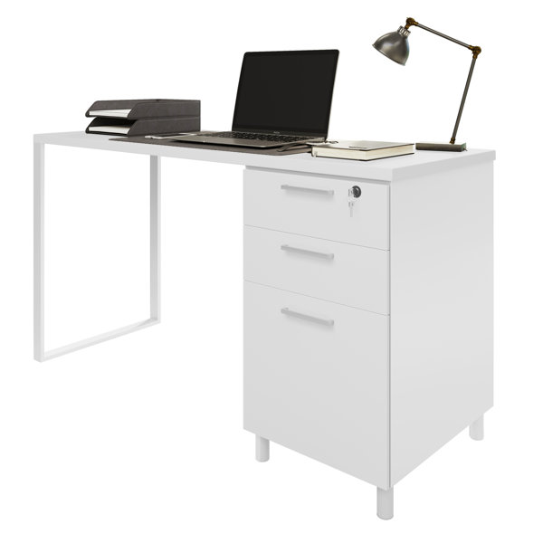 Latitude Run® Faith-Sharona Reversible Desk & Reviews | Wayfair