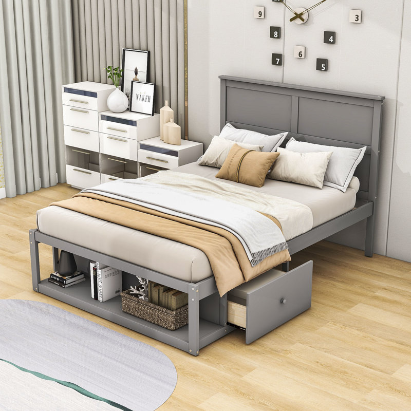 Red Barrel Studio® Full / Double Storage Platform Bed | Wayfair
