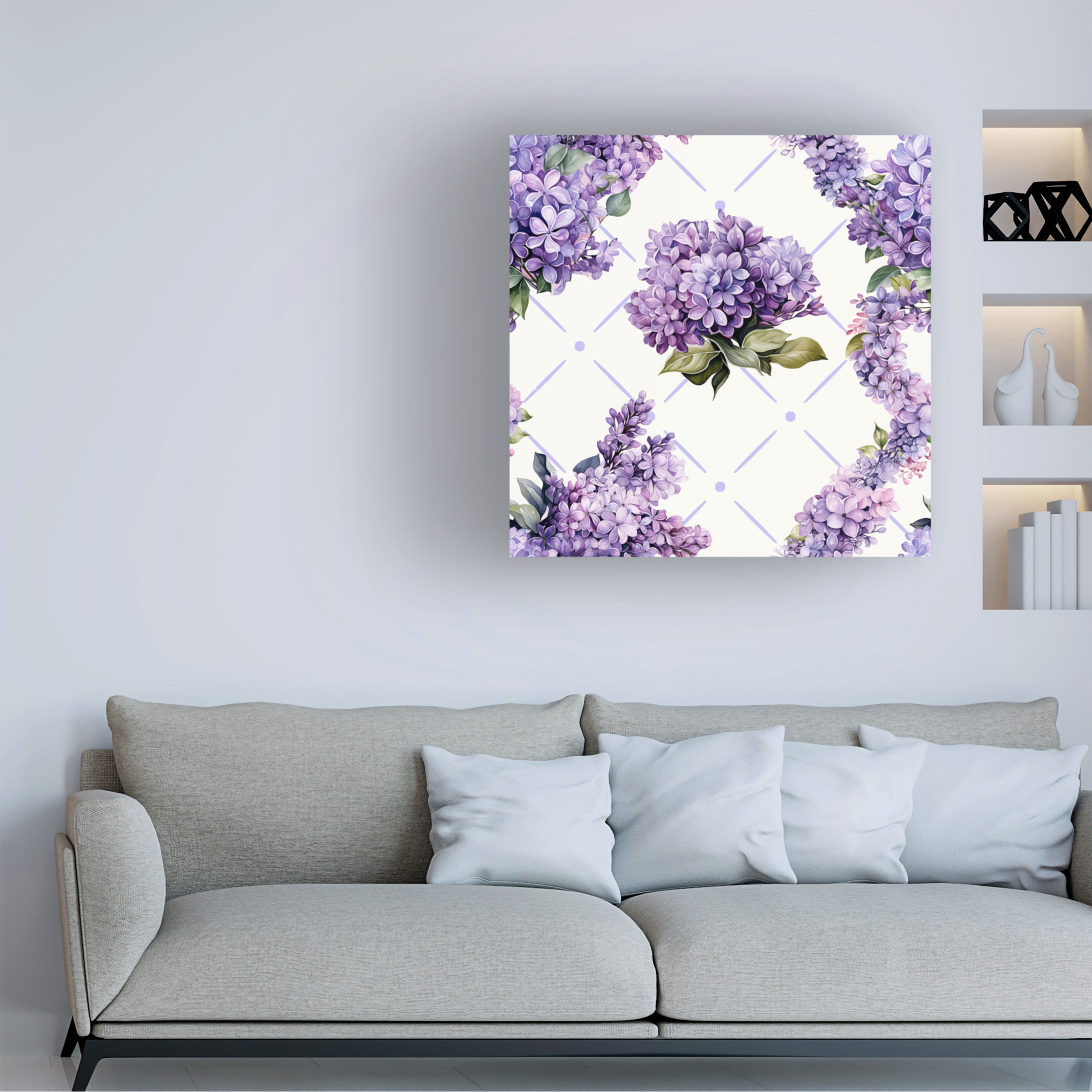 Winston Porter Wrapped Canvas Wall Art - Gail Fraser 'Petaled Lattice ...