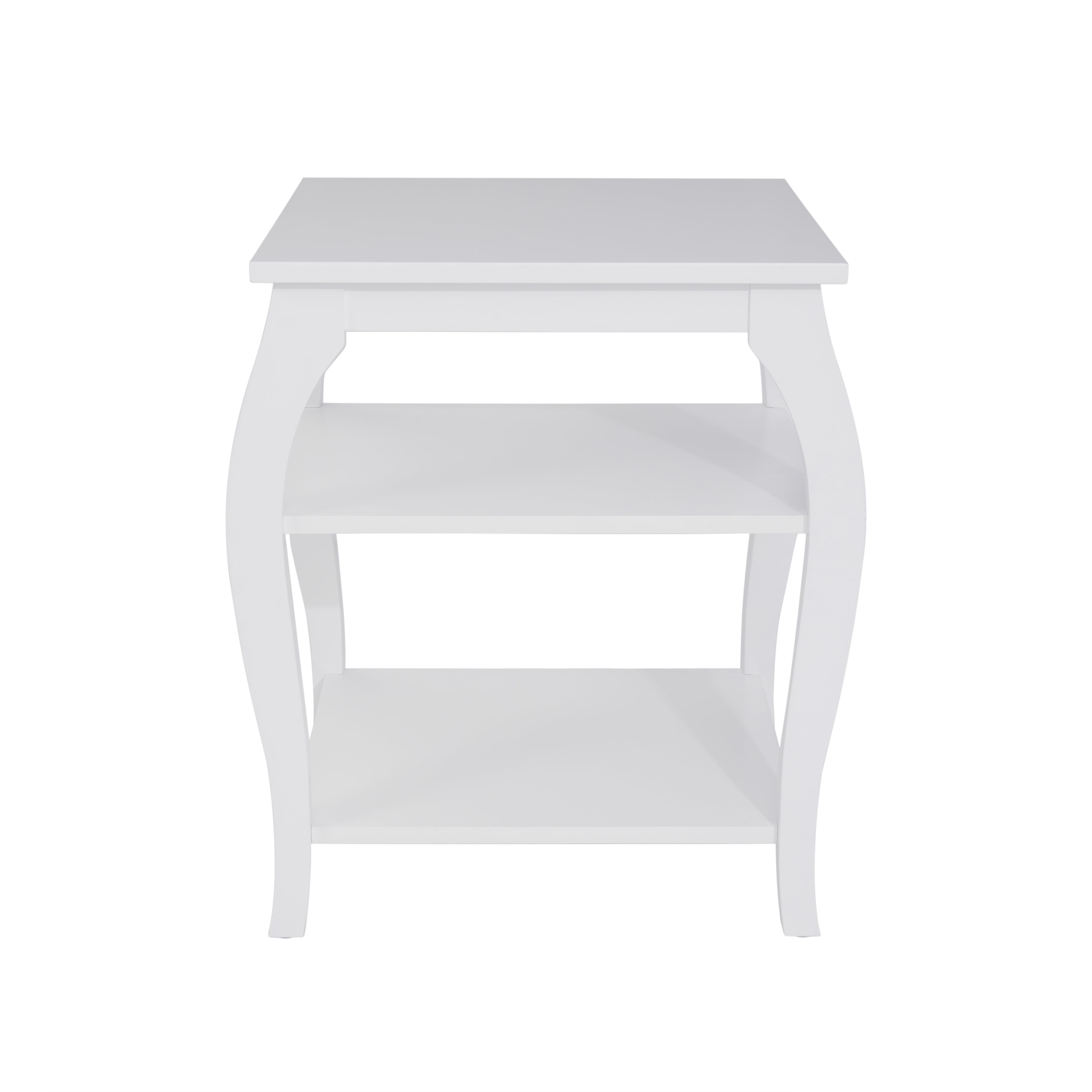 Winston Porter Kystin Solid Wood 2-Shelf End Table With Storage | Wayfair