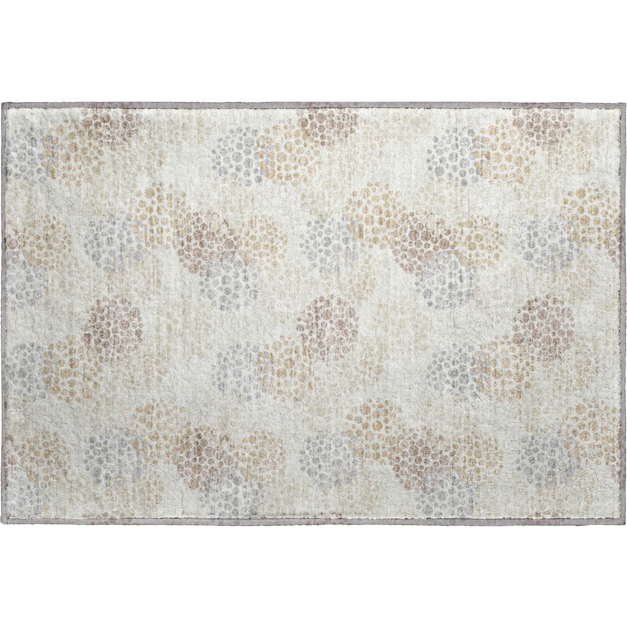 Bungalow Rose Premium Machine Washable Prisco Ivory Rug | Wayfair