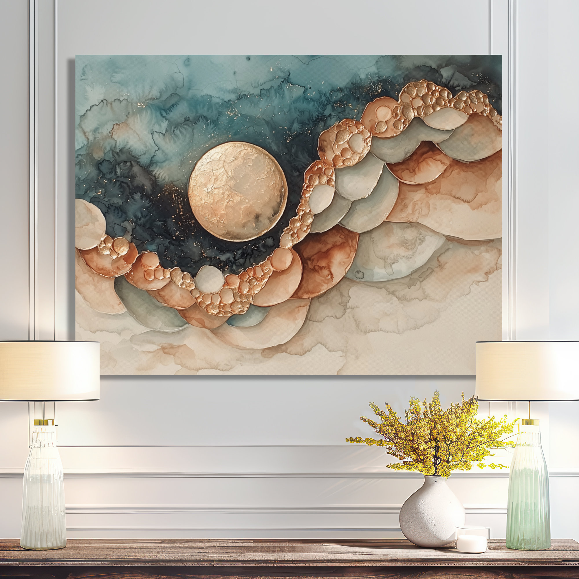 Ivy Bronx Maday Eclipse Moon Spiral Of Infinity II - Moon Wall Art ...