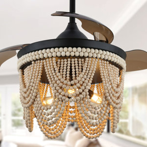 Retractable Blades Ceiling Fans You'll Love | Wayfair