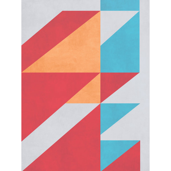 Made & Curated Geometric with Triangles by Angel Estevez - Graphic Art ...