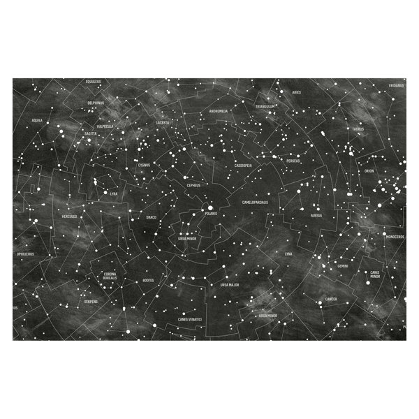 East Urban Home Constellation Map Panel Tablet Look 2.25m x 3.36m ...