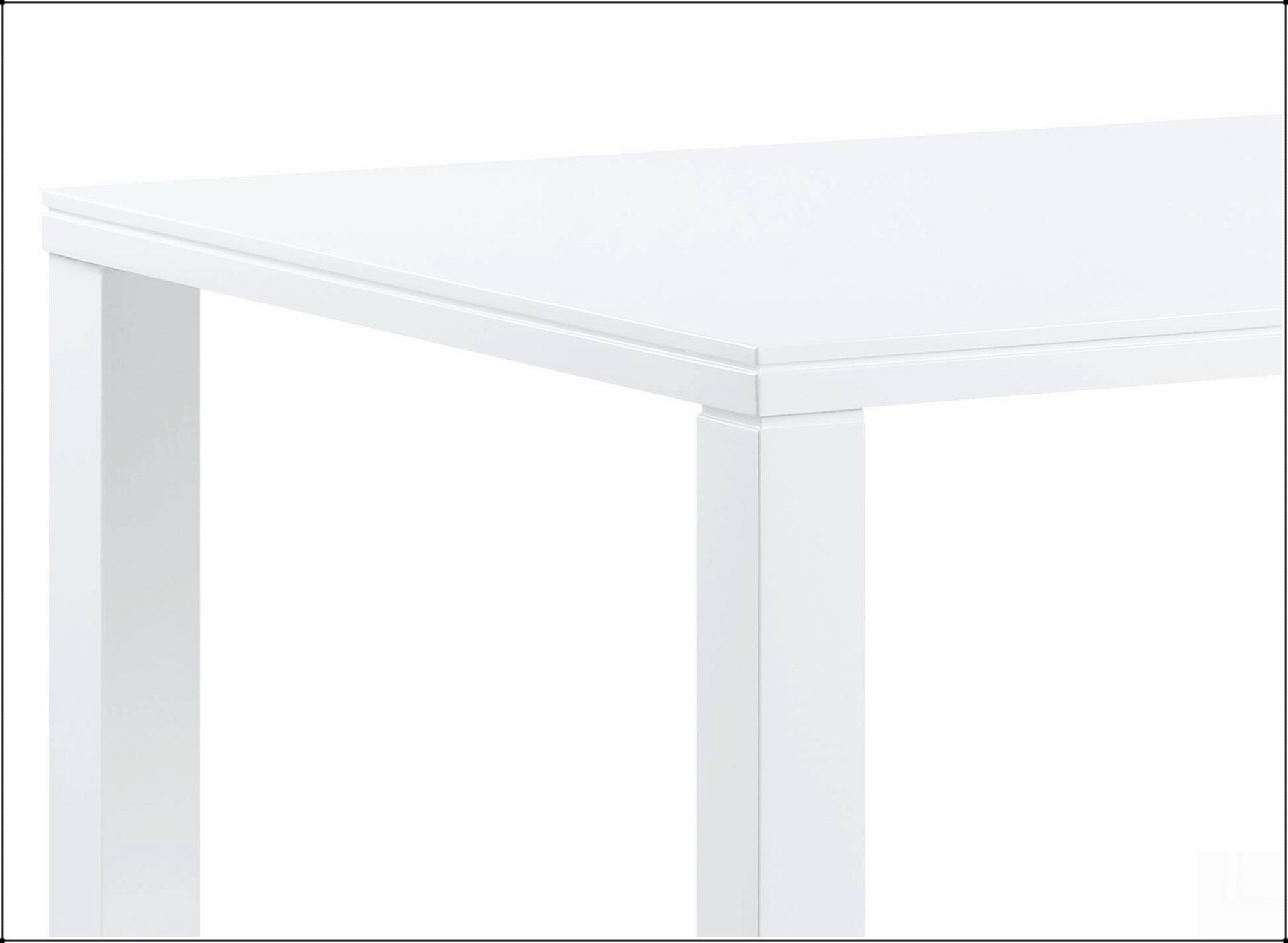 Ebern Designs Pagan White High Gloss Finish Dining Table | Wayfair