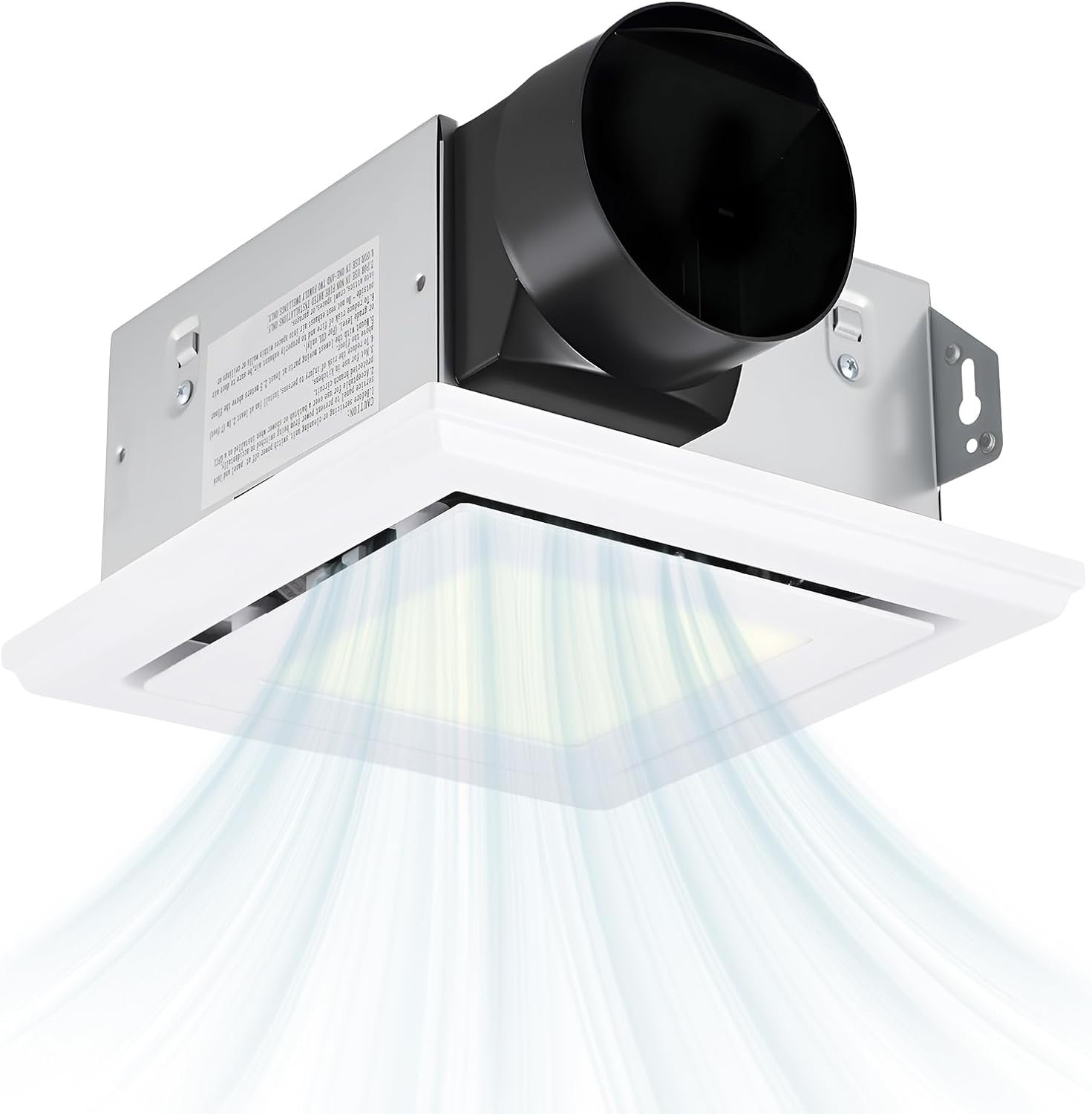 SHANXIQIANNA Bathroom Exhaust Fan with Light (3000K/4000K/5000K ...