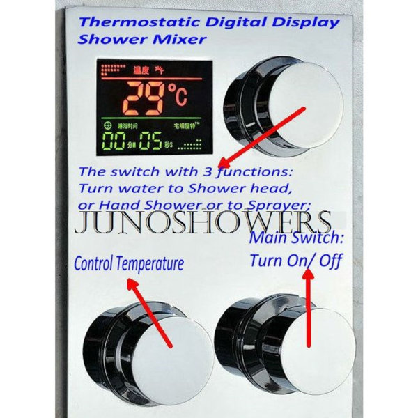 Juno Showers Fixed Shower Head 2.5 GPM GPM | Wayfair